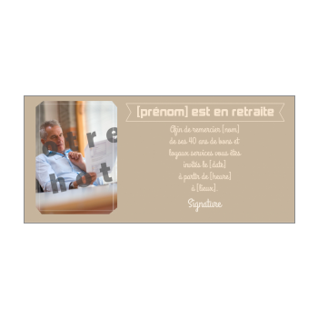 Invitation pour un pot de départ à la Retraite à imprimer gratuit
