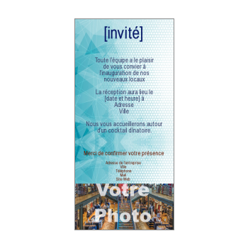 Invitation pour une inauguration à imprimer gratuit